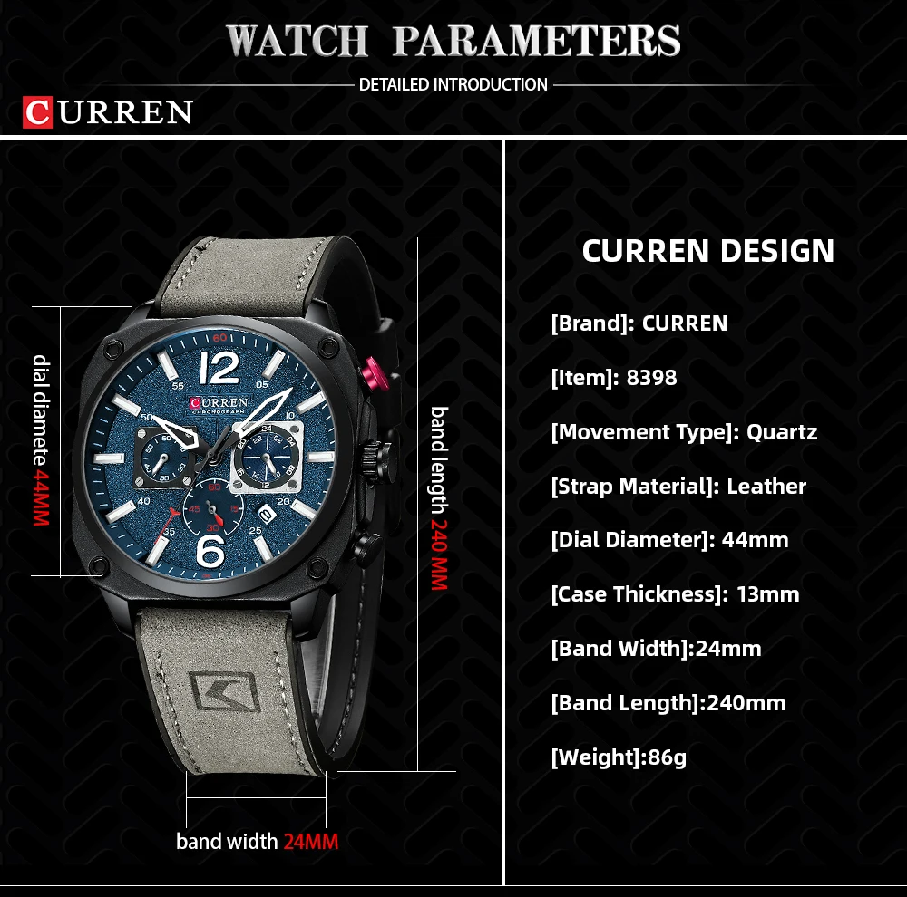 Curren 8398 - Curren Watch Bangladesh